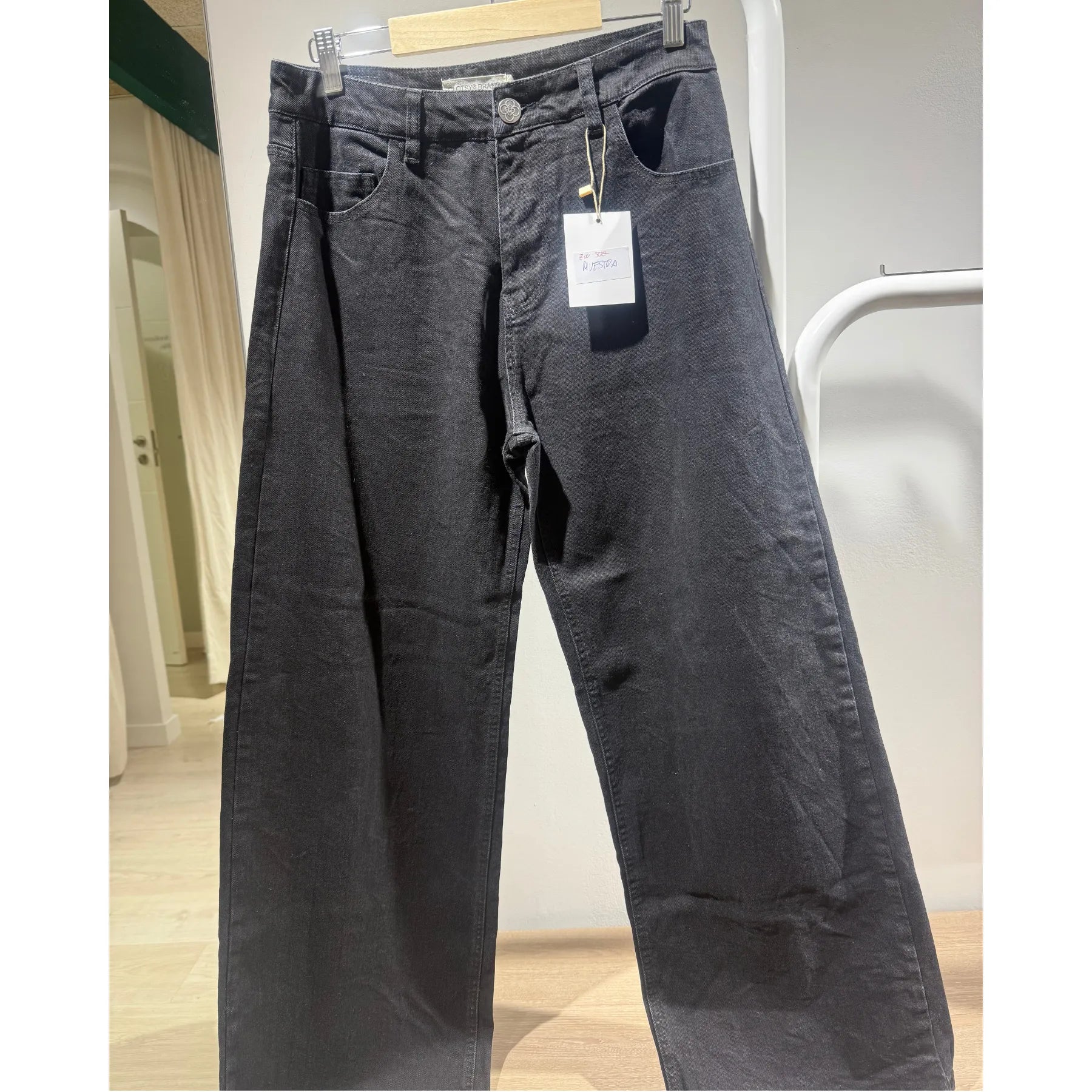 Jeans María Negro (Zero Waste) – CLOTSY BRAND